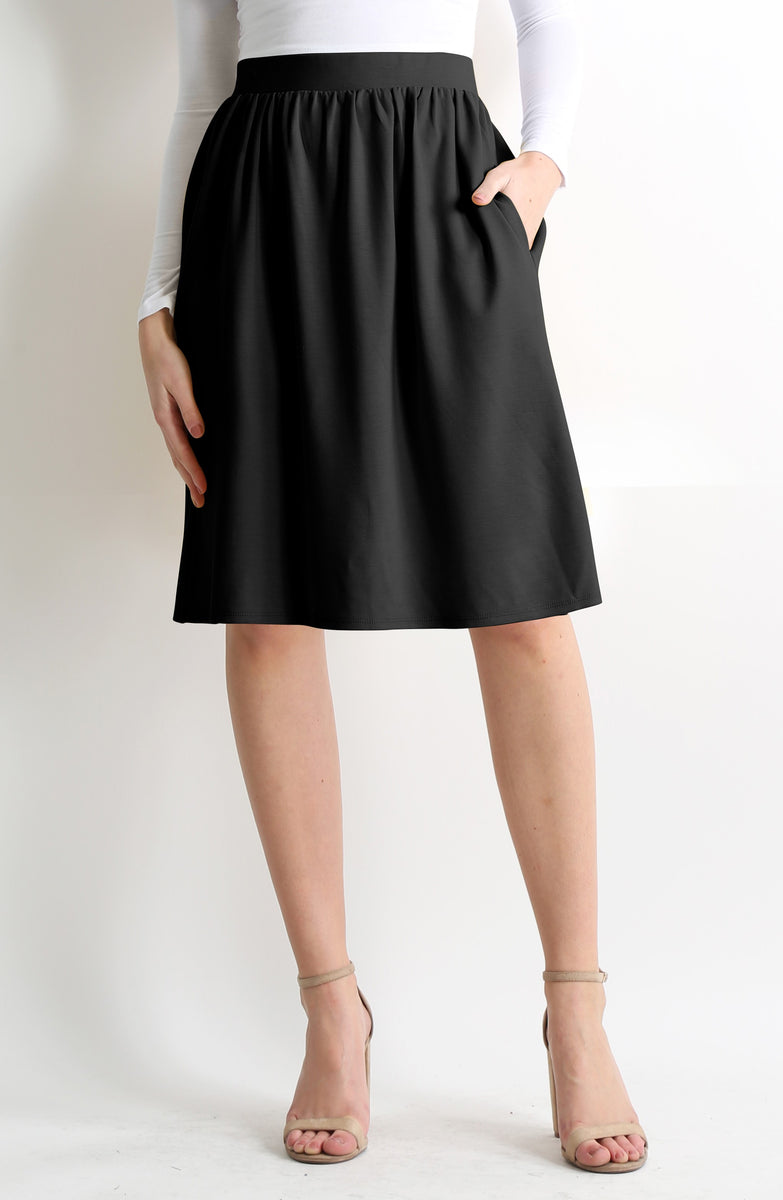 Poise With Pockets Flare Skirt – Simlu